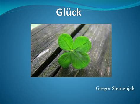 PPT Glück PowerPoint Presentation free download ID 3815540