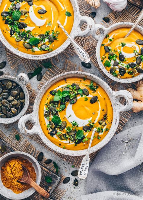 Meine Liebste Kürbissuppe Einfach Vegan Cremig Bianca Zapatka