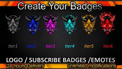 Oni Mask Twitch Sub Badges Oni Mask Twitch Emotes Oni Mask Badges For