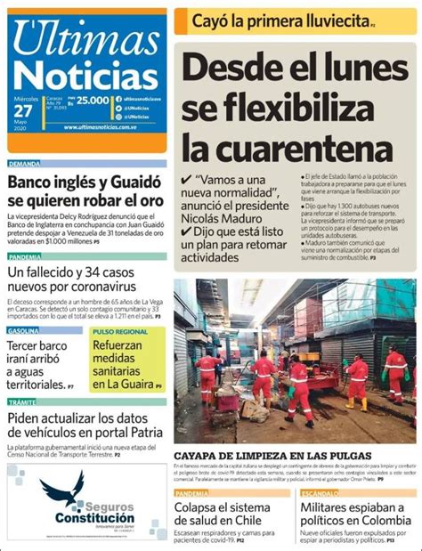 Peri Dico Ltimas Noticias Venezuela Peri Dicos De