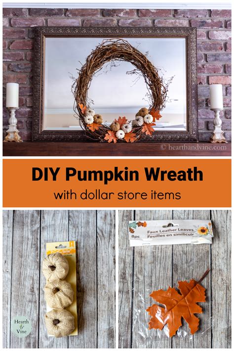 Diy Dollar Store Fall Wreath Hearth And Vine