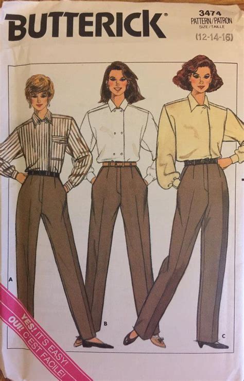 Vtg Butterick Yes It S Easy Misses S Etsy Womens