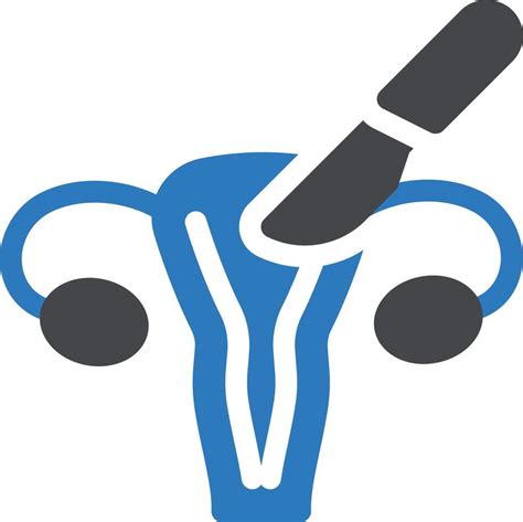 ilustración de vector de cirugía de vagina en un fondo símbolos de