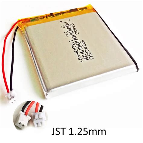 Bater A Recargable LiPo De Pol Mero De Litio 3 7 V 1500mAh 504050 JST 1