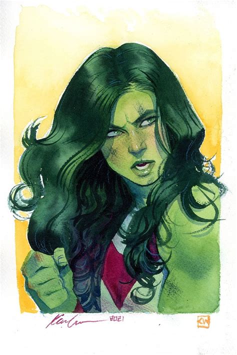 She Hulk By Kevin Wada In Evan B S Commissions Comic Art Gallery Room