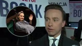 Żona Krzysztofa Bosaka pojawiła się w Sejmie z dzieckiem Wzbudziła