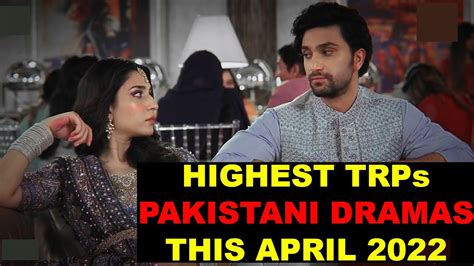 Top 10 Highest TRPs Pakistani Dramas Of This April 2022 YouTube