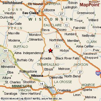 Where Is Whitehall Wisconsin See Area Map More