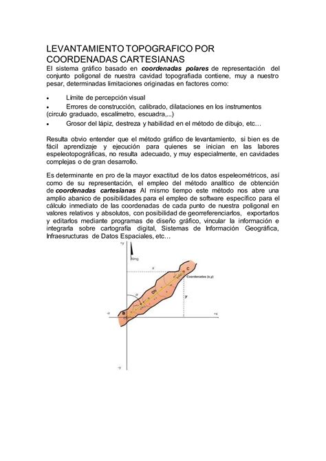 Levantamiento Topografico Por Coordenadas Cartesianas PDF Descarga