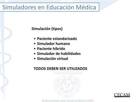 PPT SIMULADORES EN EDUCACIÓN MÉDICA Dra Andrea Dávila Cervantes