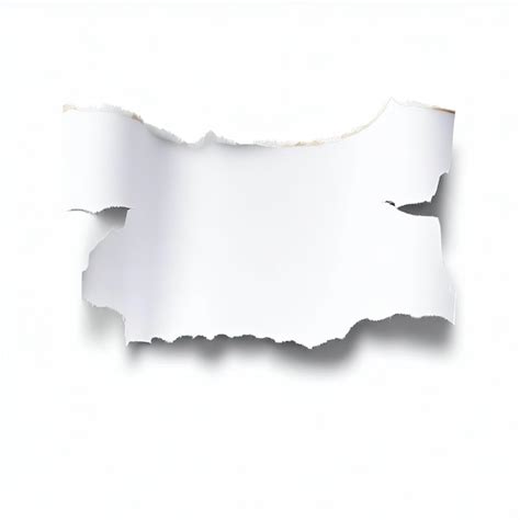 Premium Photo Closeup Of A White Ripped Piece Of Paper With Copy