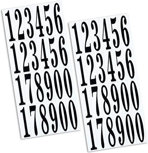Amazon Numbers Stickers Self Adhesive Vinyl Numbers In