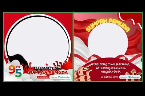 10 Link Twibbon Hari Sumpah Pemuda 2023 Desain Menarik Cocok Dibagikan