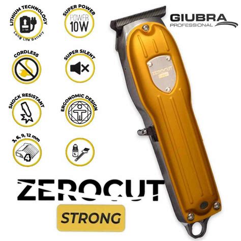 GIUBRA TOSATRICE CORDLESS PROFESSIONALE ZEROCUT STRONG SUPER SILENZIOSA