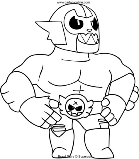 Dibujo De Personajes De Brawl Stars Para Colorear Dibujos De Colorear