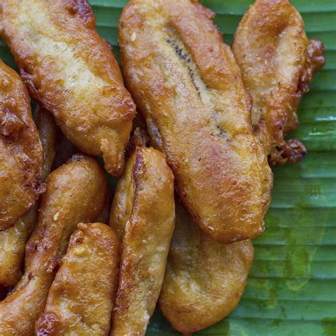 Plátano frito Tailandés cocinista es