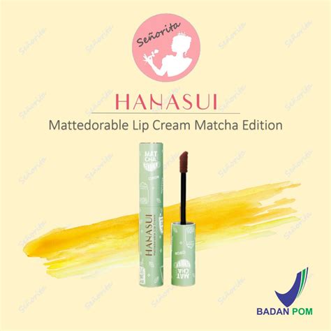 Jual HANASUI Mattedorable Lip Cream Matcha Latte Edition Shopee Indonesia