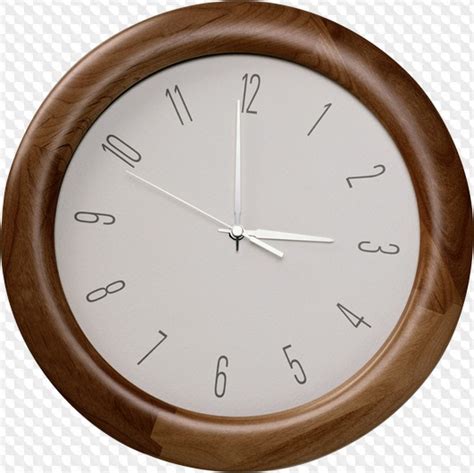Reloj De Pared En Formato PNG Con Fondo Transparente