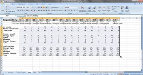 Survey Data Analysis Excel Anywherepilot