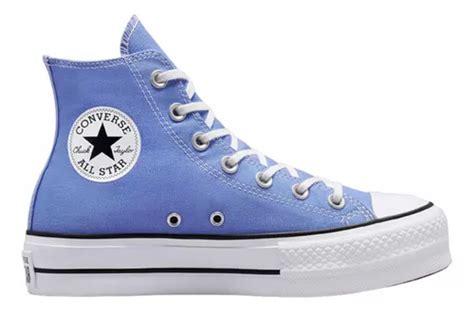 Tenis Converse Bota Plataforma Azul Cielo Original Meses sin interés