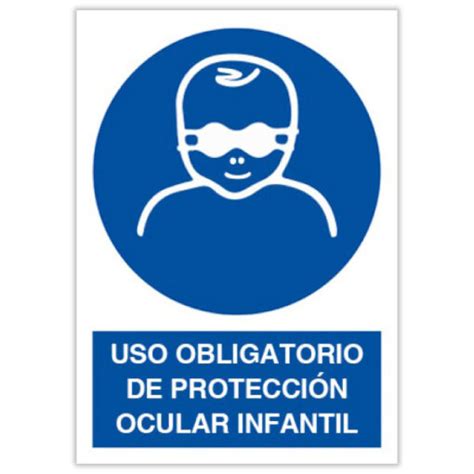 Uso Obligatorio de Protección Ocular Infantil Ebersign