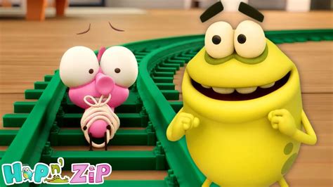 Zip Hat Ekspres Okul Öncesi İçin Komik Karikatür Videosu Hop ve Zip