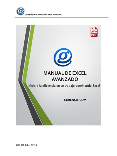 excel avanzado pdf pdf microsoft excel informática
