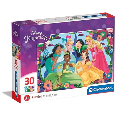 Disney Princess 30 db os puzzle Clementoni Supercolor Gyerekajándék
