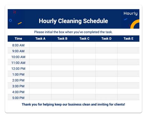 Excel Template Hourly Schedules To Keep You On Track Hourly Inc
