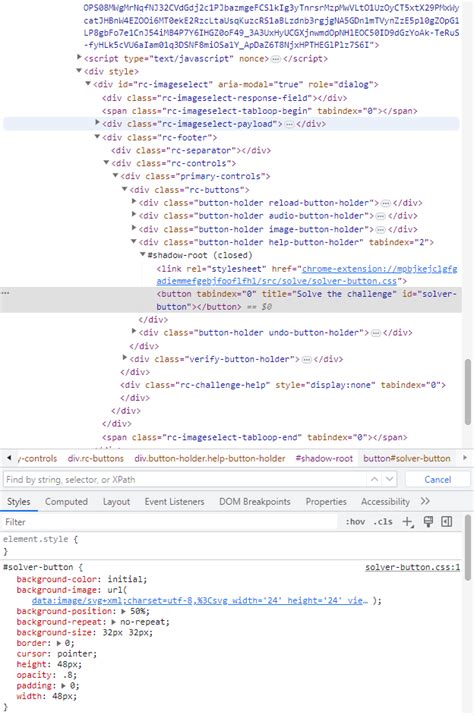 Selenium Webdriver How Can I Perform Automation On A Closed Shadow