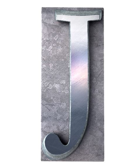 Premium Photo D Rendering An Upper Case J Letter In Metallic