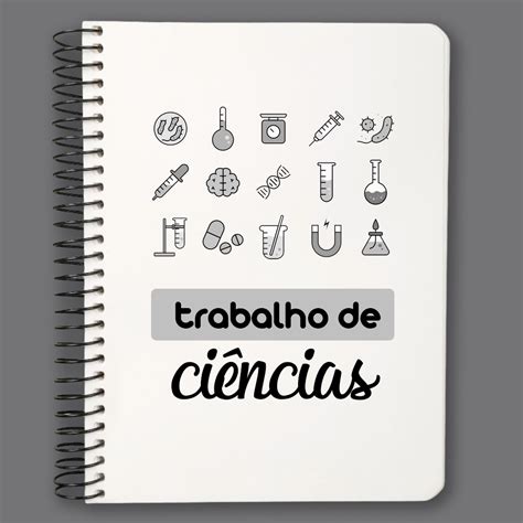 Capas de Trabalho de Ciências para Imprimir Muito Fácil