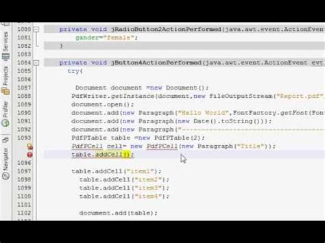 Learn Java Prog 78 Reports Itext Add Title To Table Change Cell Colour