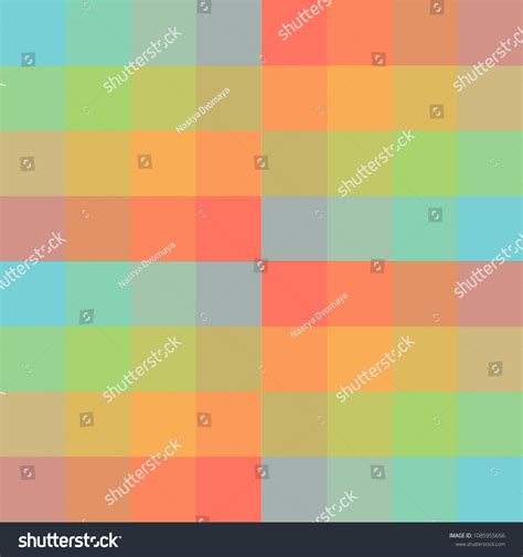 Vector Square Grid Seamless Pattern Stock Vector Royalty Free
