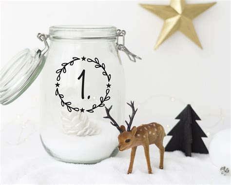 Plotterdatei Adventszahlen Advent Kränzchen