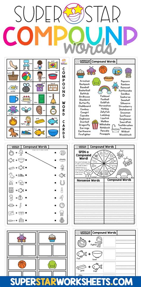 Compound Words Printable Worksheet