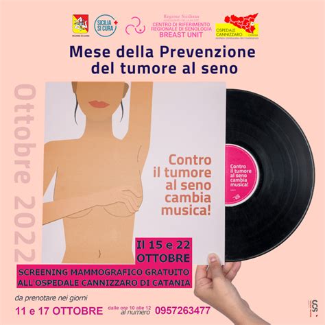 Ottobre Mese Della Prevenzione Del Tumore Al Seno Al Cannizzaro