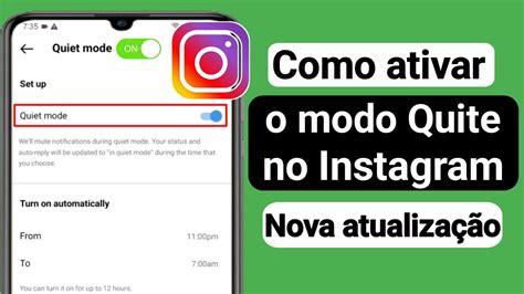 Como ativar o modo silencioso no Instagram nova atualização 2023