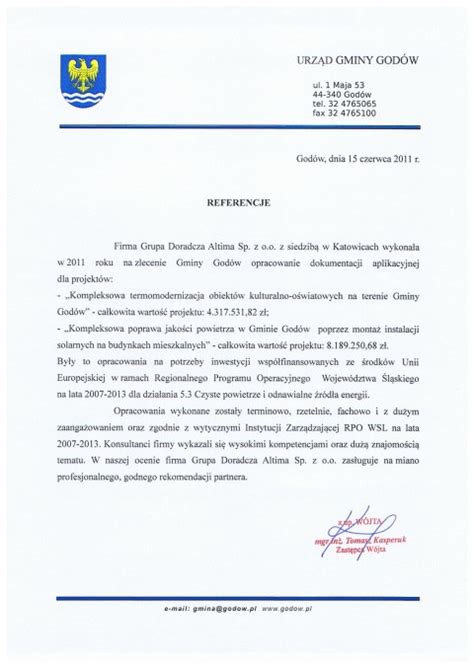 Ogrodzieniec e urząd i ścieżki rowerowe Biuro Doradcze Altima S C