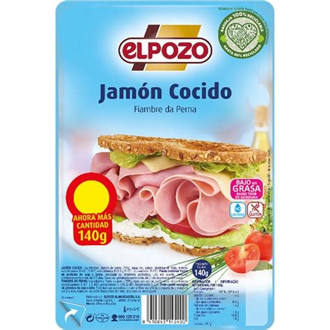 Comprar Jamón cocido bajo en grasa en lonchas sin gluten sin lactosa