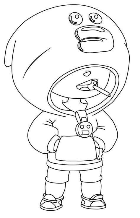 Leon Brawl Stars Para Colorir