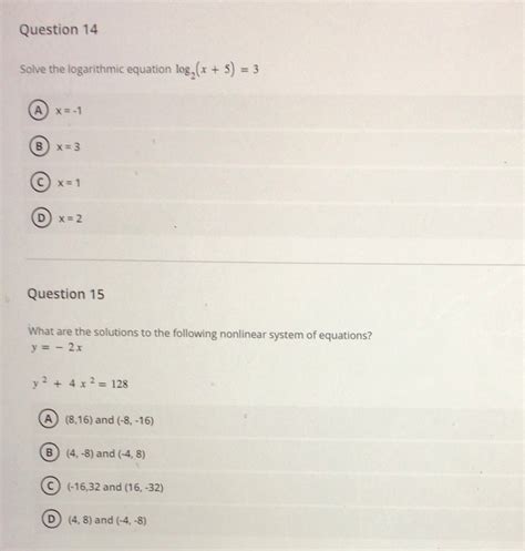[solved] how to find the non linear system question 14 solve the course hero