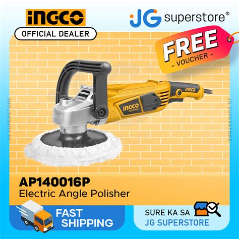 Ingco W Electric Angle Polisher W Variable Speed Extra Carbon