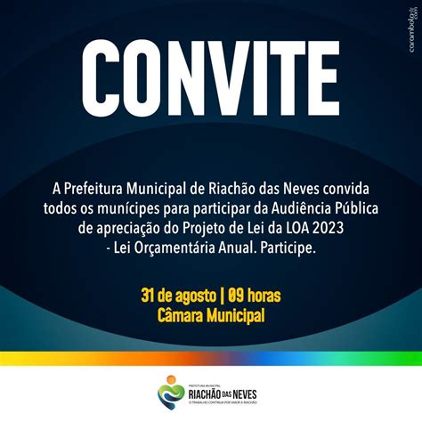 Prefeitura Municipal de Riachão das Neves Convite