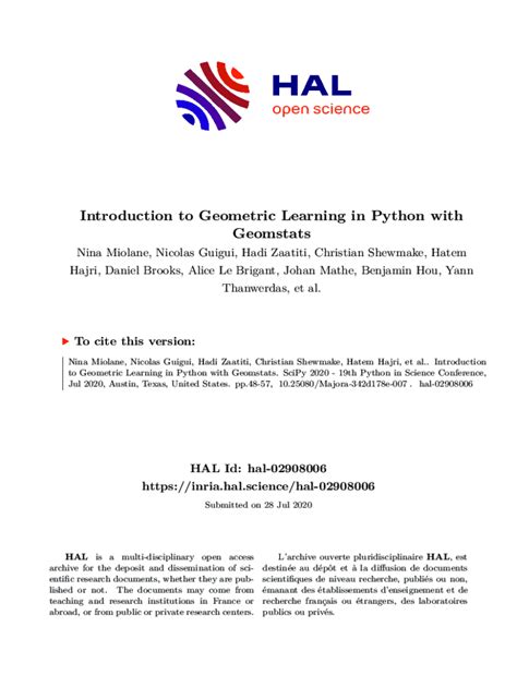 fillable online a python package for riemannian geometry in machine learning fax email print