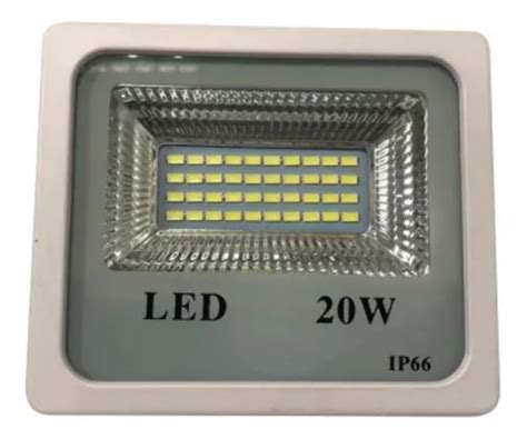 Reflector Led Lafetech Smd W Con Luz Blanco Fr O Y Carcasa Blanco