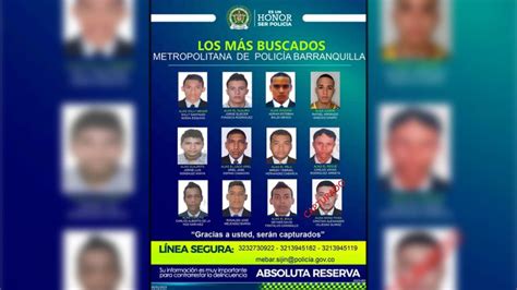 VIDEO Estos son los del cártel de los más buscados en Barranquilla