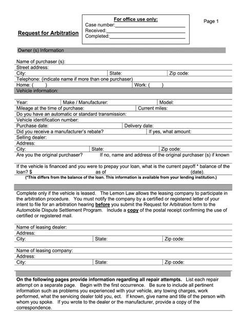 Ct Lemon Law Application Fill Out Sign Online DocHub