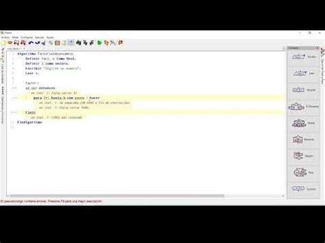 C Lculo Del Factorial De Un N Mero En Pseint Youtube