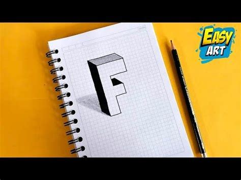 Abecedario Dibujos Muy FACILES Como Dibujar LETRAS En 3D Letra F